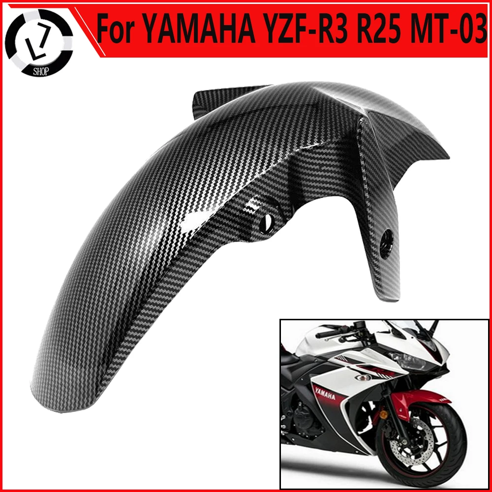 Motorcycle Carbon Fiber Abs Plastic Front Fender With Anti-splash ...