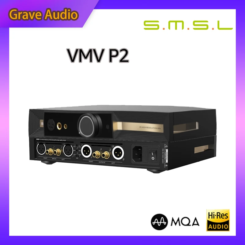 SMSL-VMV-P2-Headphone-Amplifier-Fully-Balanced-Amp-Hi-Res-High-32ohmns-6W-Balanced-Unbalanced ...