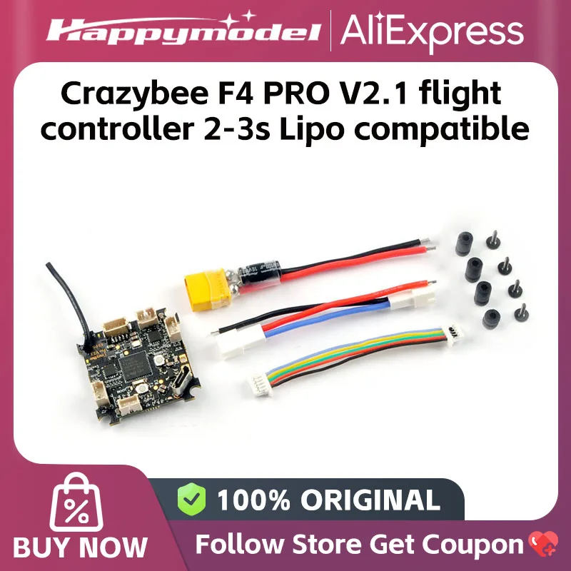 HappyModel-Crazybee-F4-PRO-V-2-1-Flight-Controller-BLHELI-S-10A-ESC-SPI ...