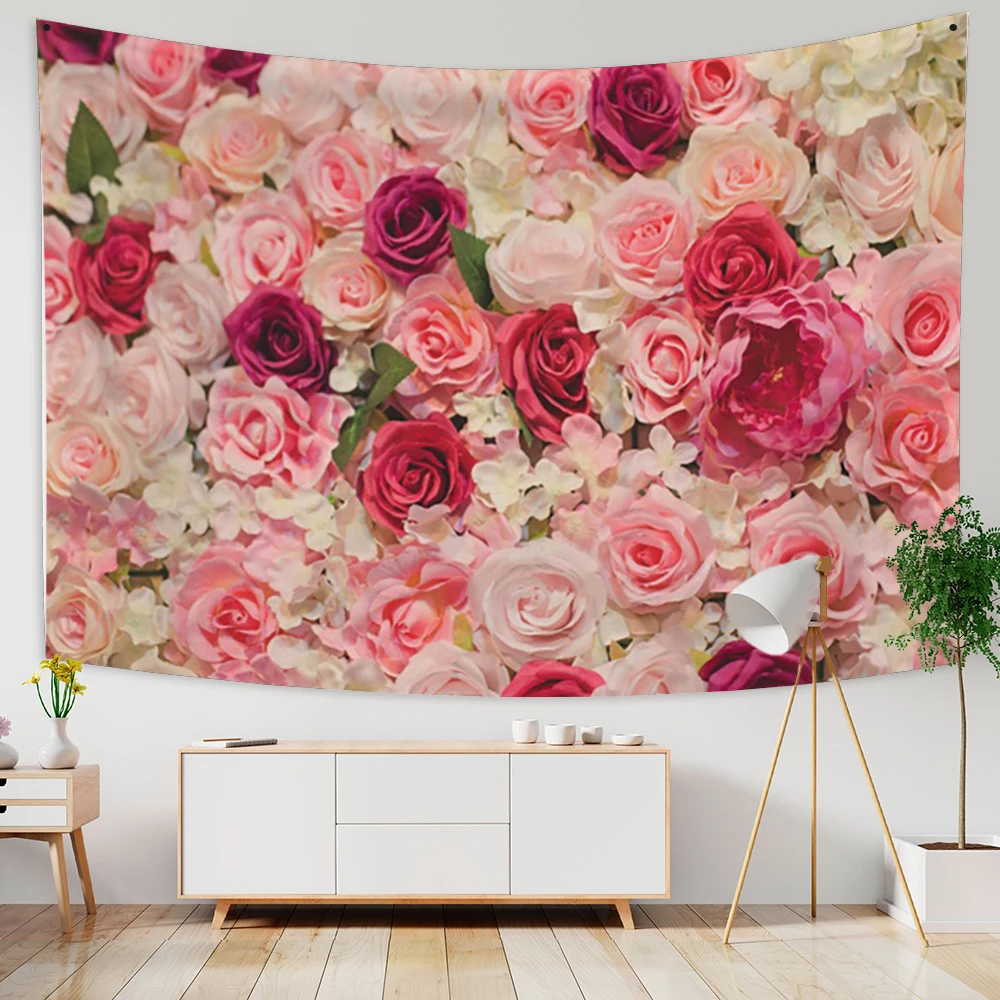Rose Tapestry Wall Hanging | Tapestry Daisies | Party Background ...