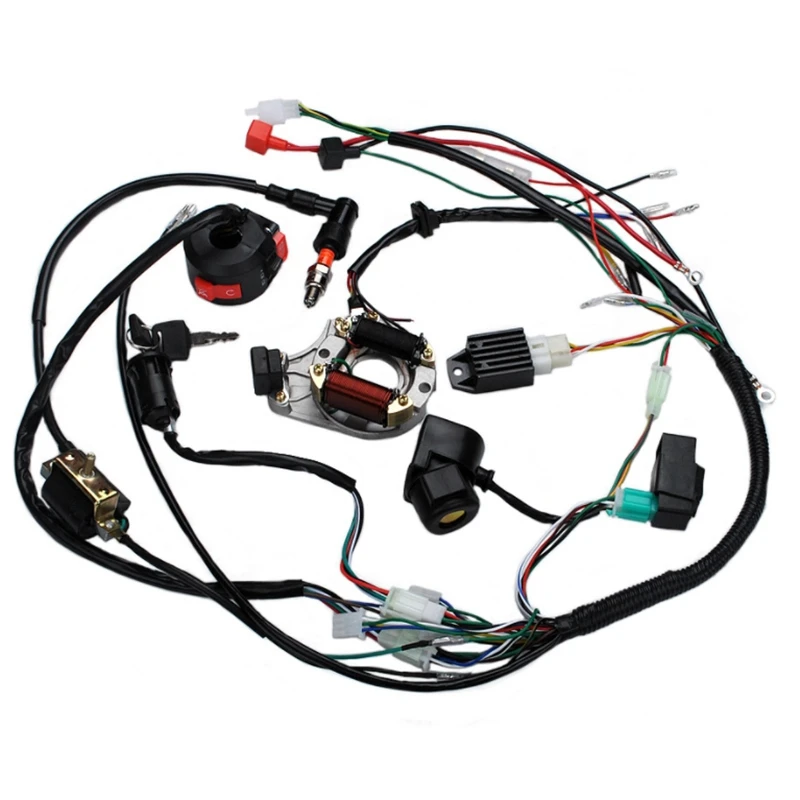 Wire-Harness-Coil-CDI-Wiring-Set-Motorcycle-Ignition-Tool-For-50-70-90 ...