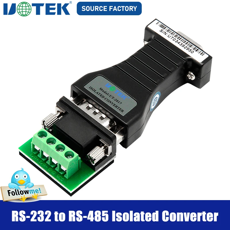 UOTEK-Industrial-RS232-to-RS485-Adapter-Converter-RS-232-DB9-Connector ...