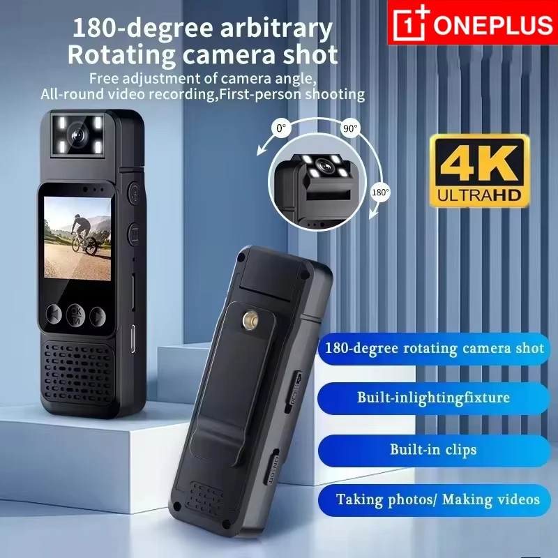 OnePlus Body Camera 4K HD DV WIFI Portable Small Digital Video Recorder ...