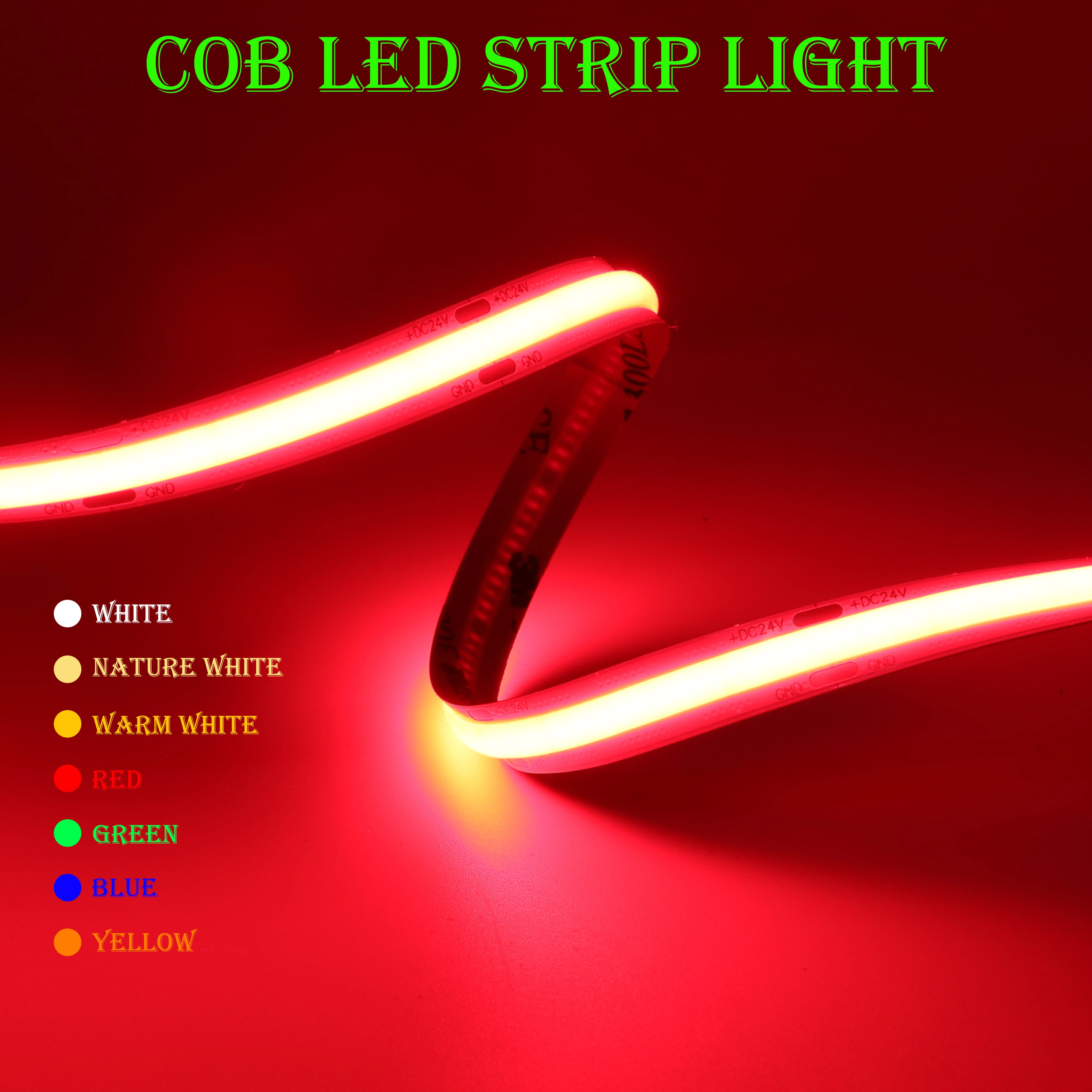 Cob Led Strip Licht Hoge Dichtheid Lineaire Verlichting 480/528Leds/M ...