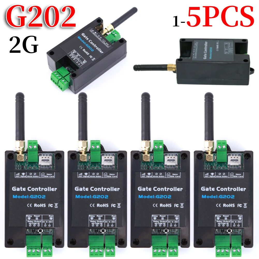G202 2G Remote Control 200 Users GSM Gate Opener Relay Switch Door ...