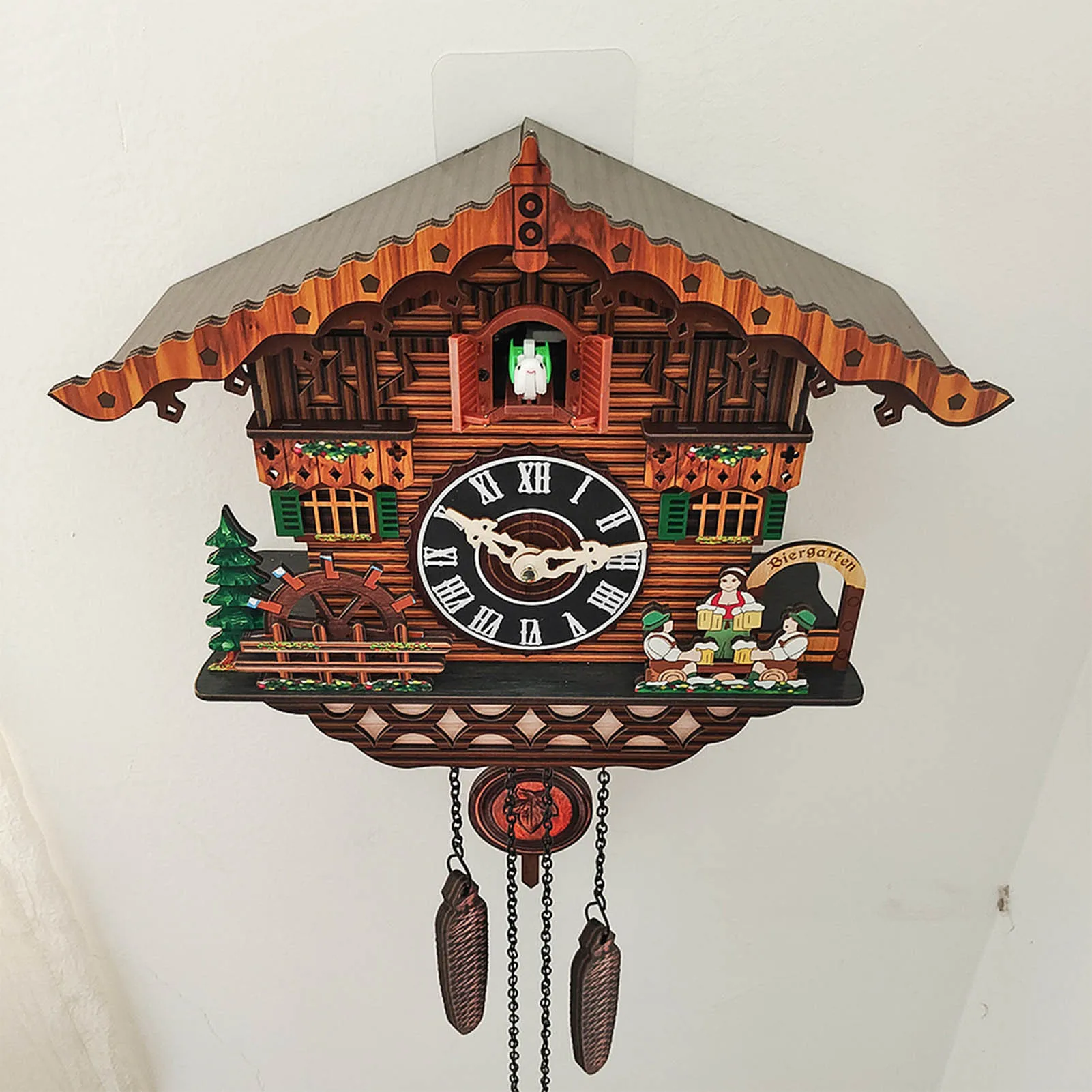 Wooden Cuckoo Clock Handmade Wall Cuckoo Clock Traditional Wooden Clock ...