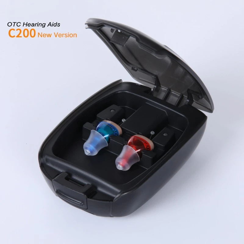 Audífono CIC C200 Microamplificador de sonido intraauricular recargable ...