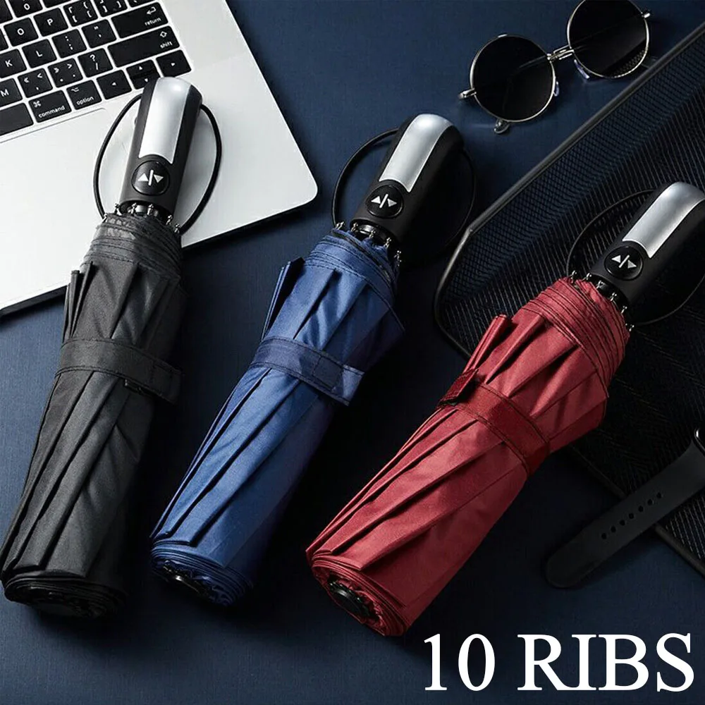 Windproof-Wind-Resistant-10-Ribs-Strong-Umbrella-Automatic-Open-Close ...