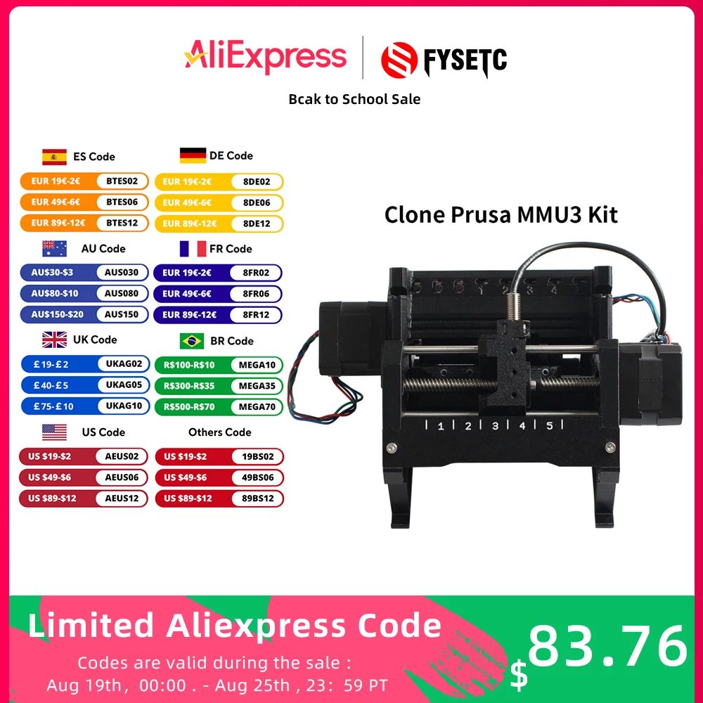 Clone-Prusa-MMU3-kit-Upgrade-Multicolor-Printing-kit-including-the ...