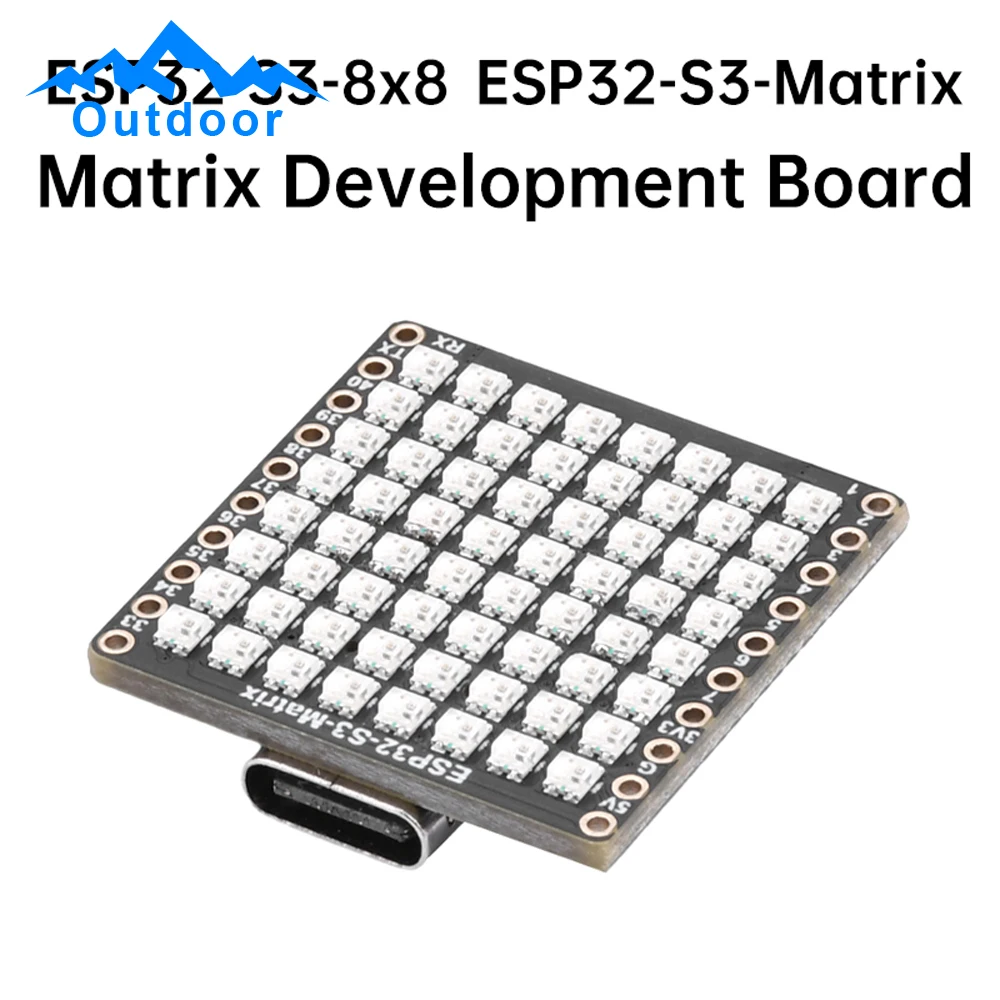 Bluetooth Mini Development Board Módulo Baseado Em Esp32-s3 Com 8x8 Rgb ...