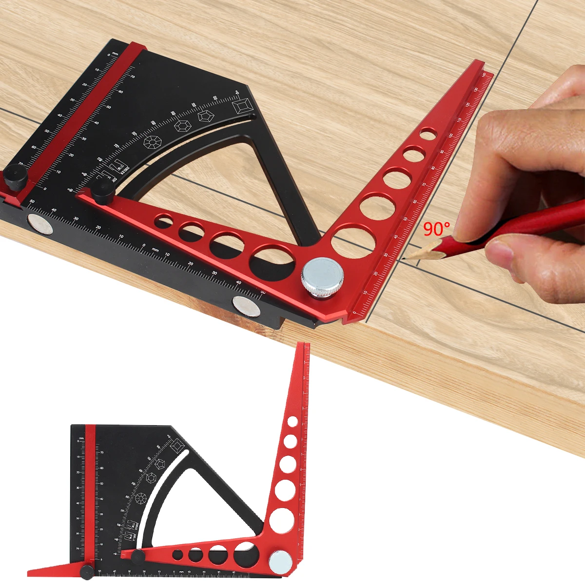 Multi-functional-Ruler-Height-Measurement-Gauge-45-90-Degrees-High ...