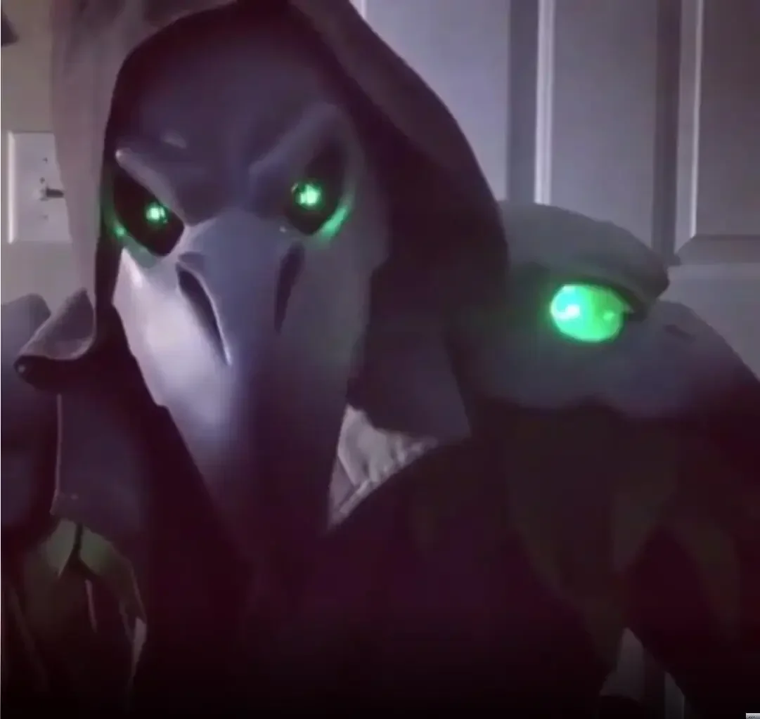 Punk-Crow-Mask-Costume-Reaper-Nevermore-Black-Skin-for-Overwatch-Plague ...