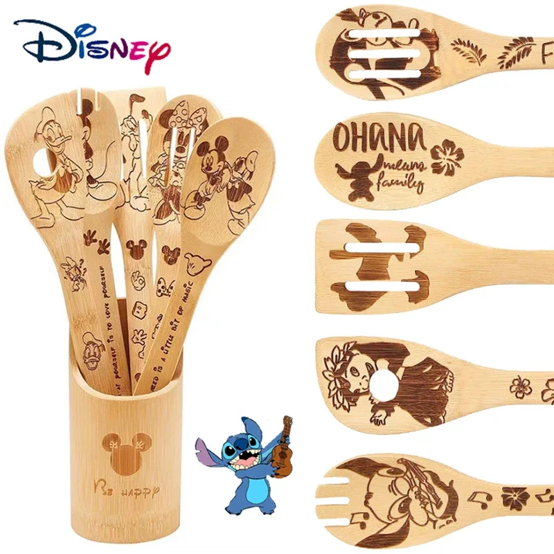 Disney-esp-tula-de-Mickey-Mouse-5-piezas-Kawaii-Stitch-dibujos-animados ...