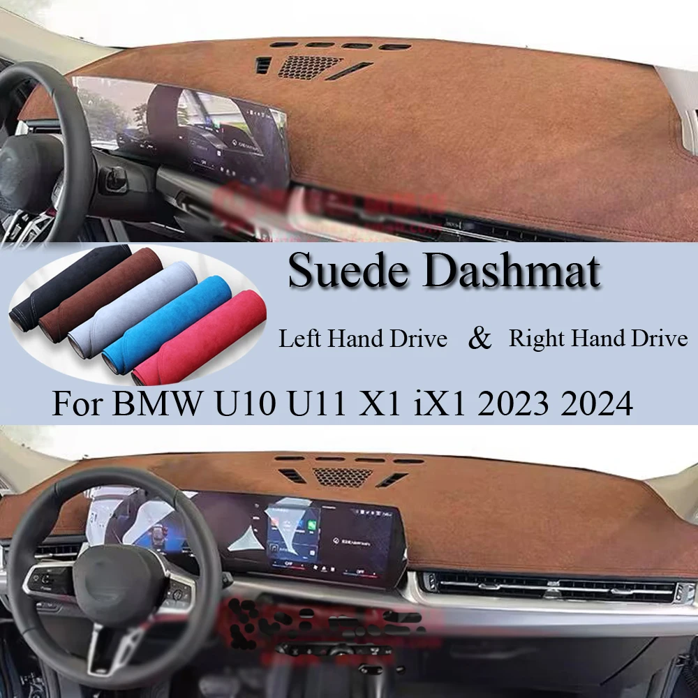 For-BMW-X1-IX1-2023-2024-U10-U11-Suede-Leather-Dashmat-Dash-Mat-Cover ...