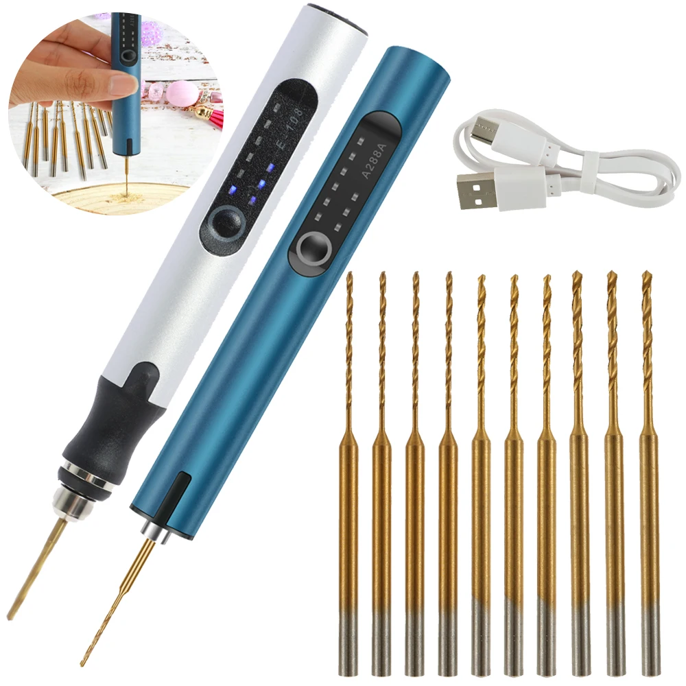 Electric-Mini-Drill-Pen-Cordless-USB-Rotary-Tool-3-Speed-Engraving-Pen ...