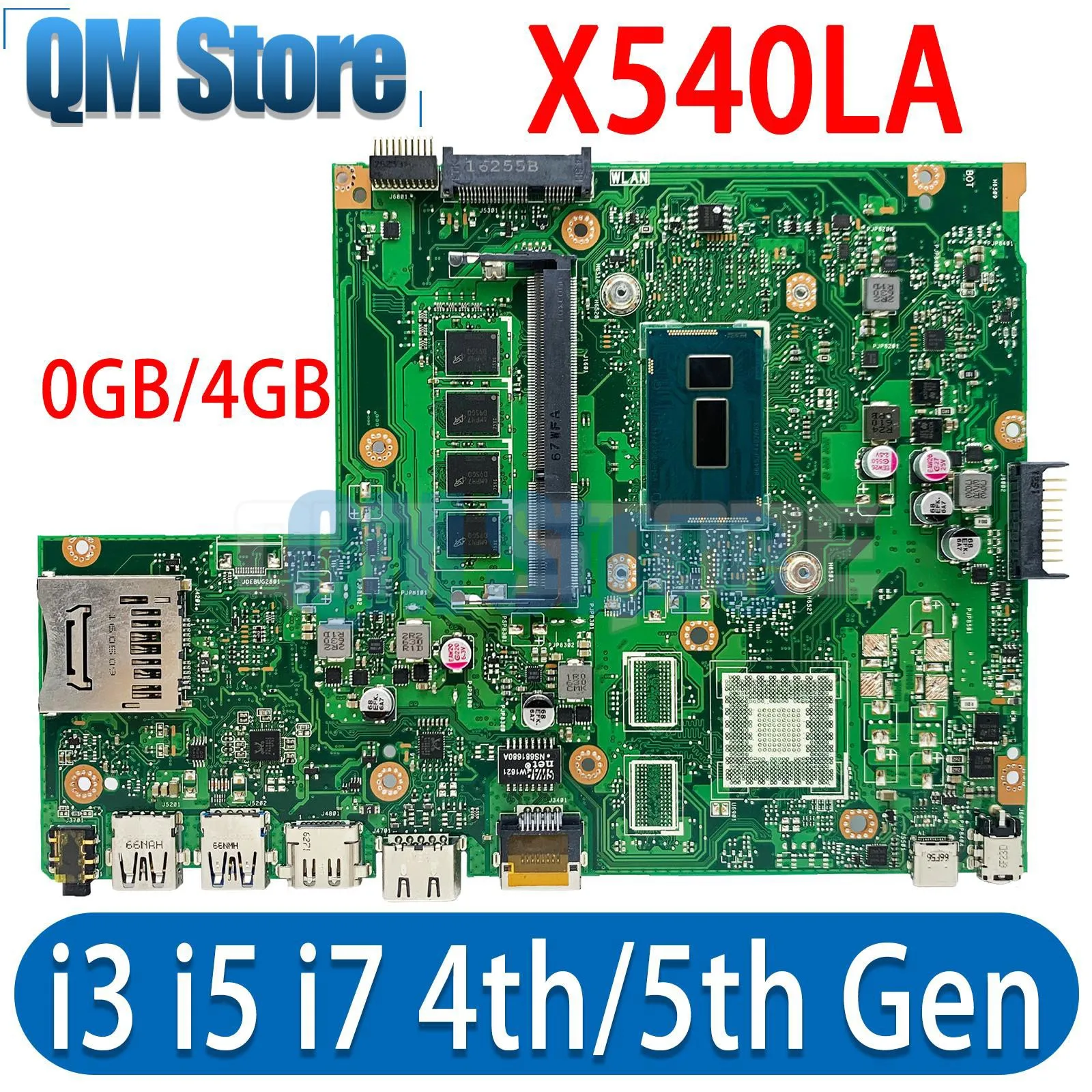 QM-X540LA-Notebook-Mainboard-For-ASUS-VivoBook-X540L-X540LJ-A540LA-F540LA-Laptop-Motherboard-i3 ...