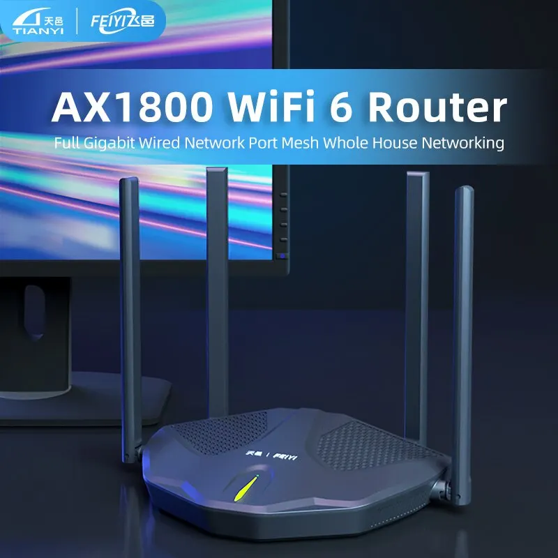 FEIYI-enrutador-Wifi-AX1800-enrutador-de-doble-banda-de-2-4-GHz-y-5-8 ...