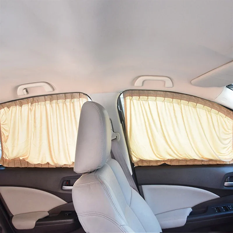60cm-Aluminum-Rail-Car-Side-Window-Visor-Sunshade-Curtain-Auto-Window ...