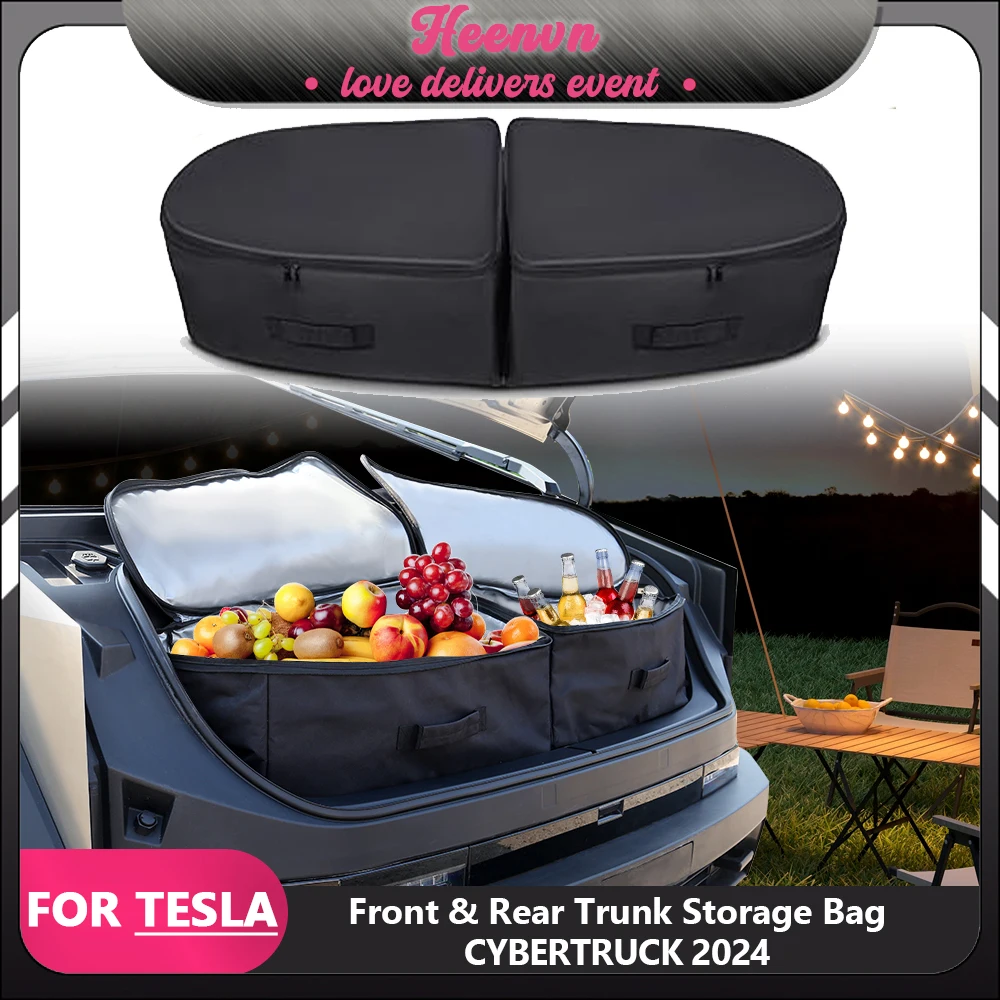 For Cybertruck Front Trunk 2pcs Isolation Waterproof Storage Bags 2024 ...