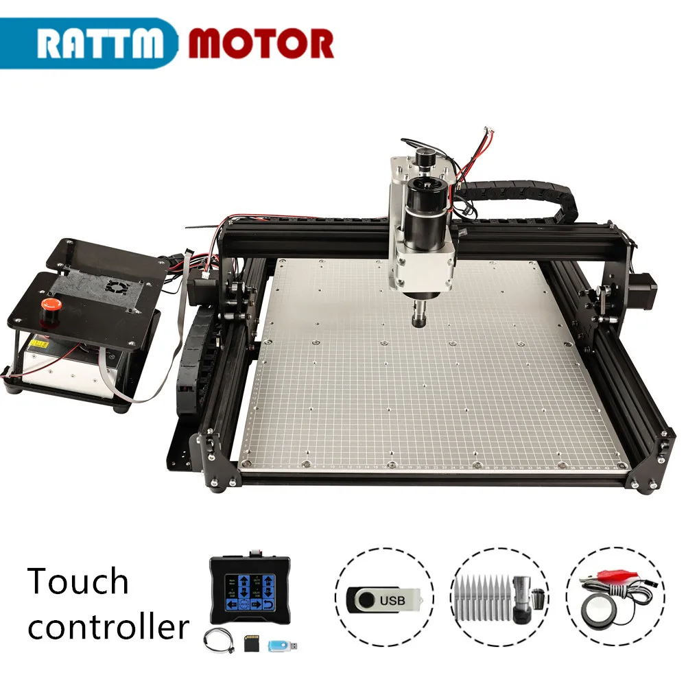 EU-Ship-Aluminum-Table-3-Axis-GRBL-DIY-500W-CNC-4540-Router-Milling ...