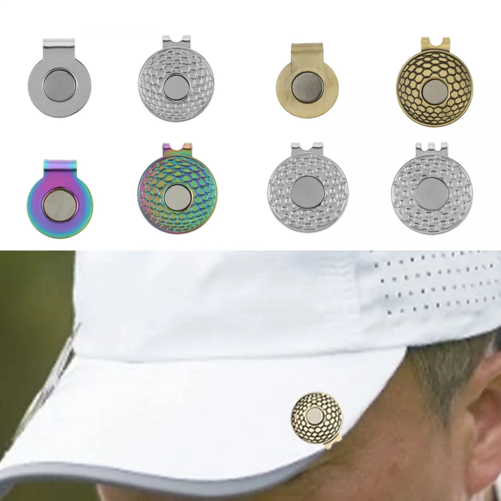 Golf Hat Clip Magnetic Golf Cap Clips with Magnet Ball Marker Holder ...