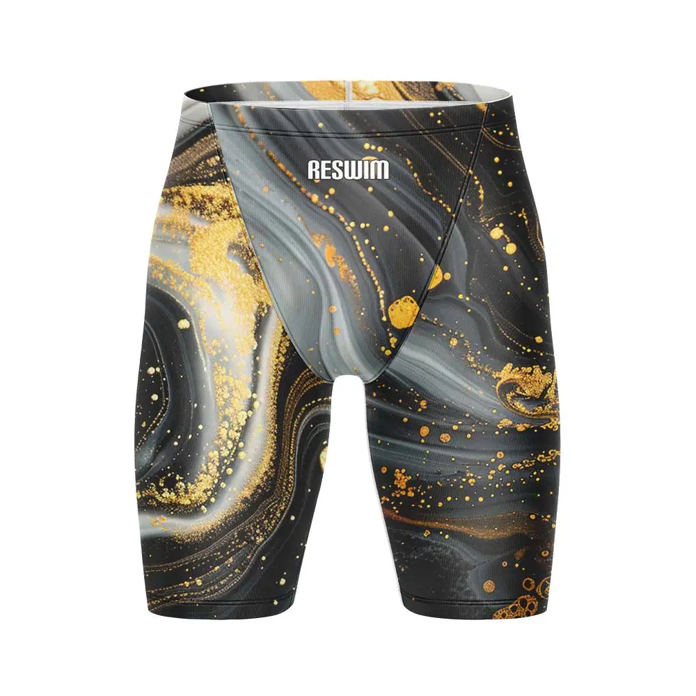 Summer Men's Printing Swim Jammer Swimsuit Beach Tights Shorts Swimming ...