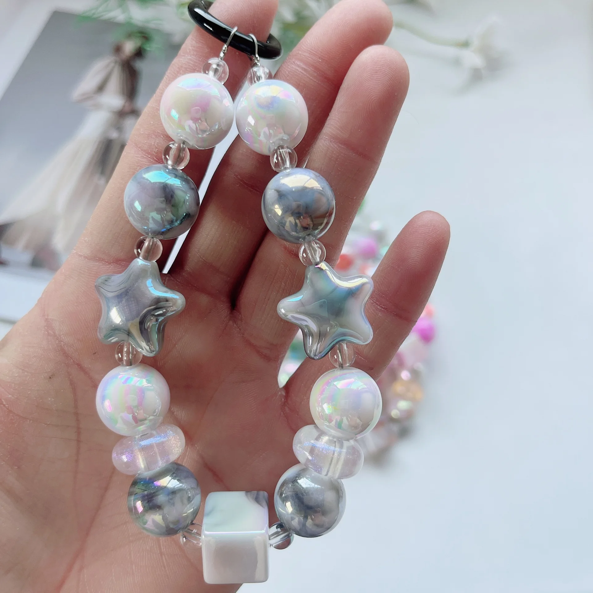 Star-Phone-Charm-Strap-Cell-Phone-Lanyard-Phone-Charms-Strap-Beaded ...