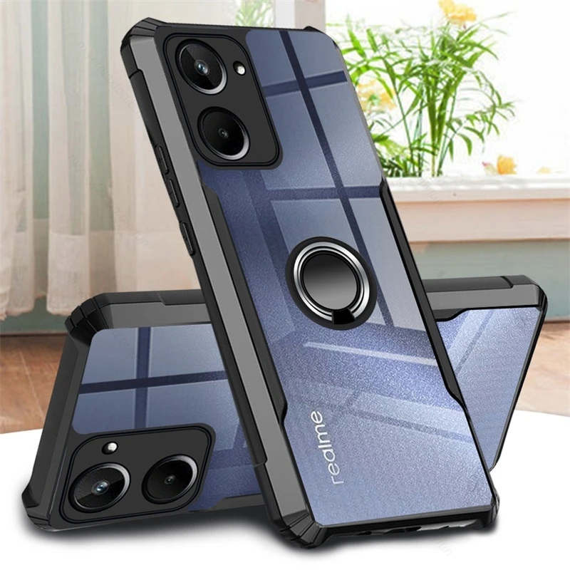 Realmi-10-4G-Case-Transparent-Acrylic-TPU-Back-Cover-For-Realme-10-Pro ...