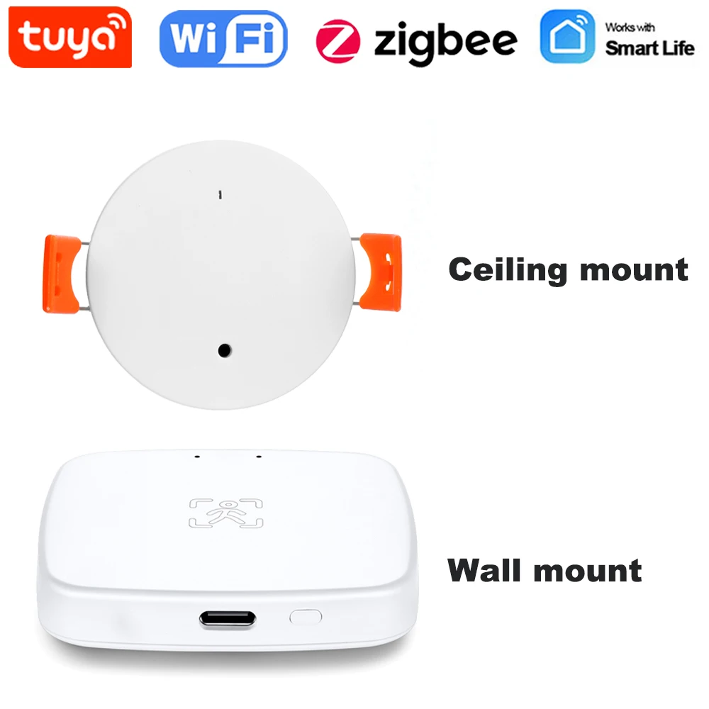 Tuya WiFi /Zigbee Human Presence Detector Smart Human Body PIR Sensor ...
