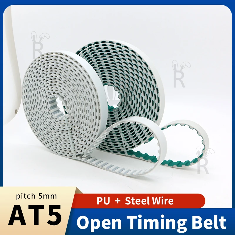 AT5 Open Timing Belt Pitch=5mm Polyurethane Belt PU Synchronous Belt ...