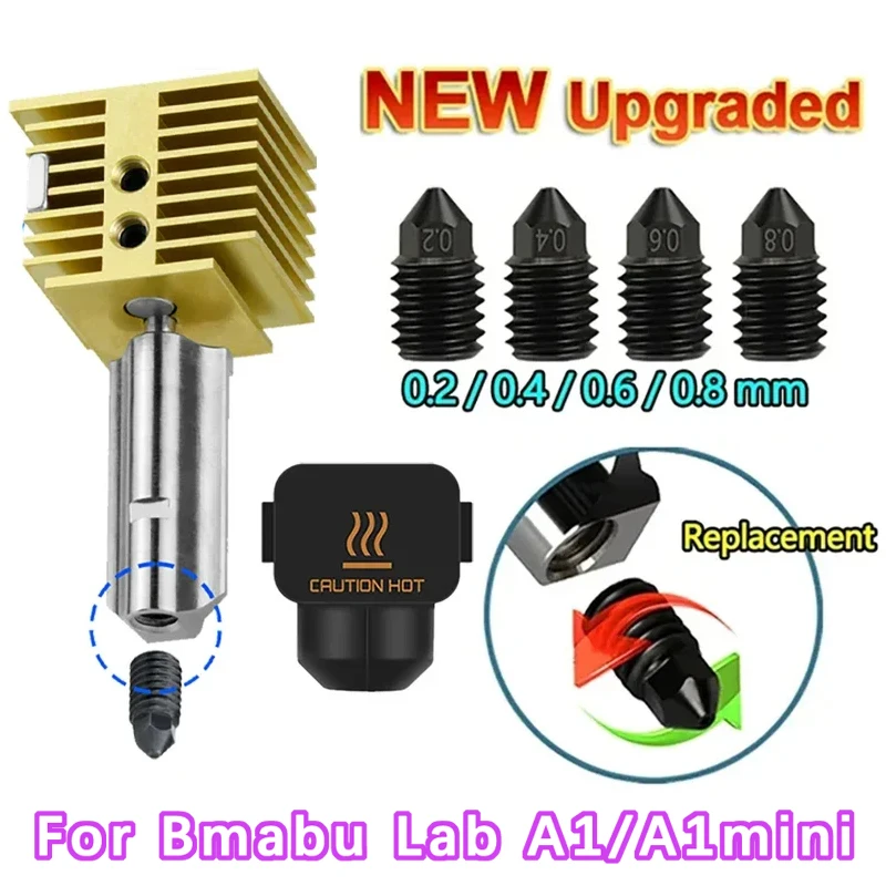 New Upgrade Fast Speed Hot End Kit For Bambu Lab A1 Hotend A1 Mini ...