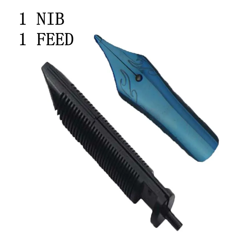 1pc-26mm-Naginata-Nib-Hooded-Nib-Handmade-Grinding-Tip-Oxide-blue ...