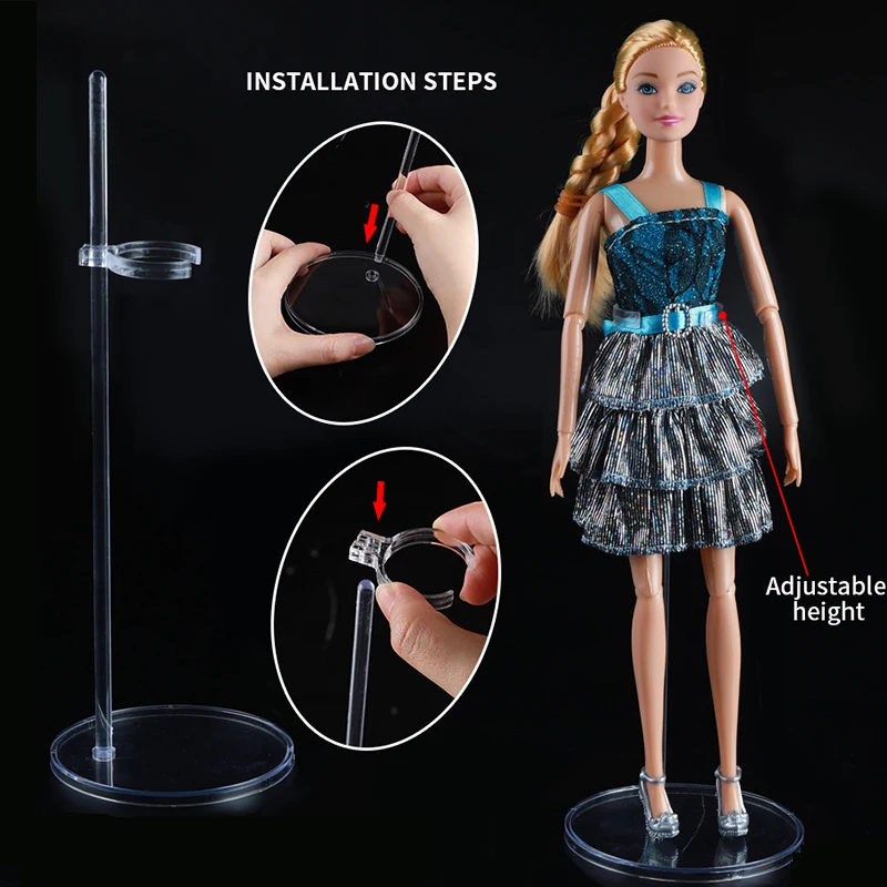 ABS-White-Transparent-Doll-Stand-Suit-for-1-6-Barbie-Waist-Bracket ...