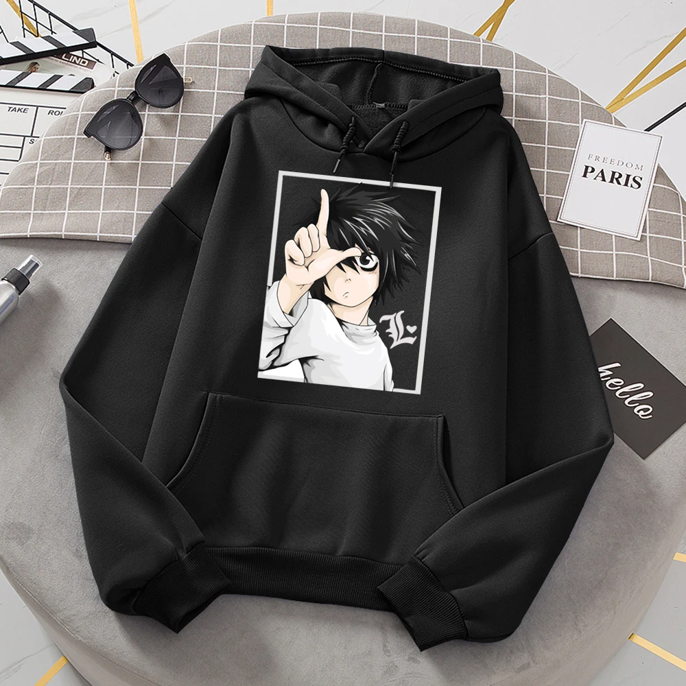Japanese Anime Death Note Cool Women Hoodie Harajuku Fleece Sweatshirt ...