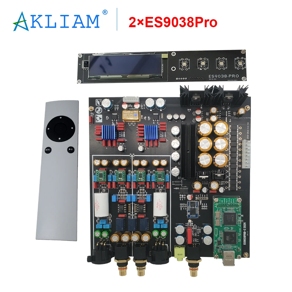 AkLIAM-Dual-ES9038Pro-DAC-Board-Full-Balanced-LDAC-QCC3084-Bluetooth-5 ...