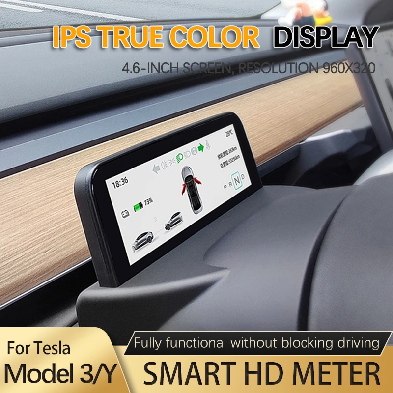 New HD LCD Meter IPS Smart Head-up Display For Tesla Model 3 Model Y ...