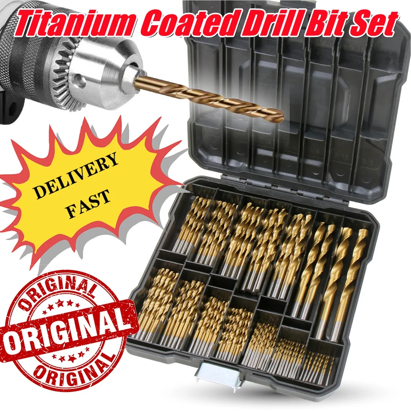 Drill Bit Set, A Set Of Hand-Held Drilling Tools Used For Drilling ...