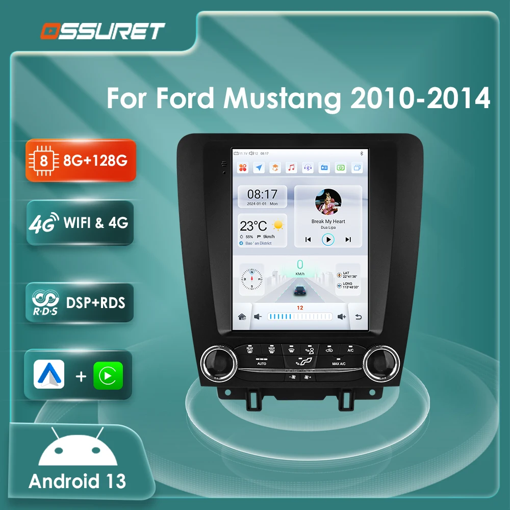 9.7"Android 13 Autoradio for FORD Mustang 2010-2014 multimedia player ...
