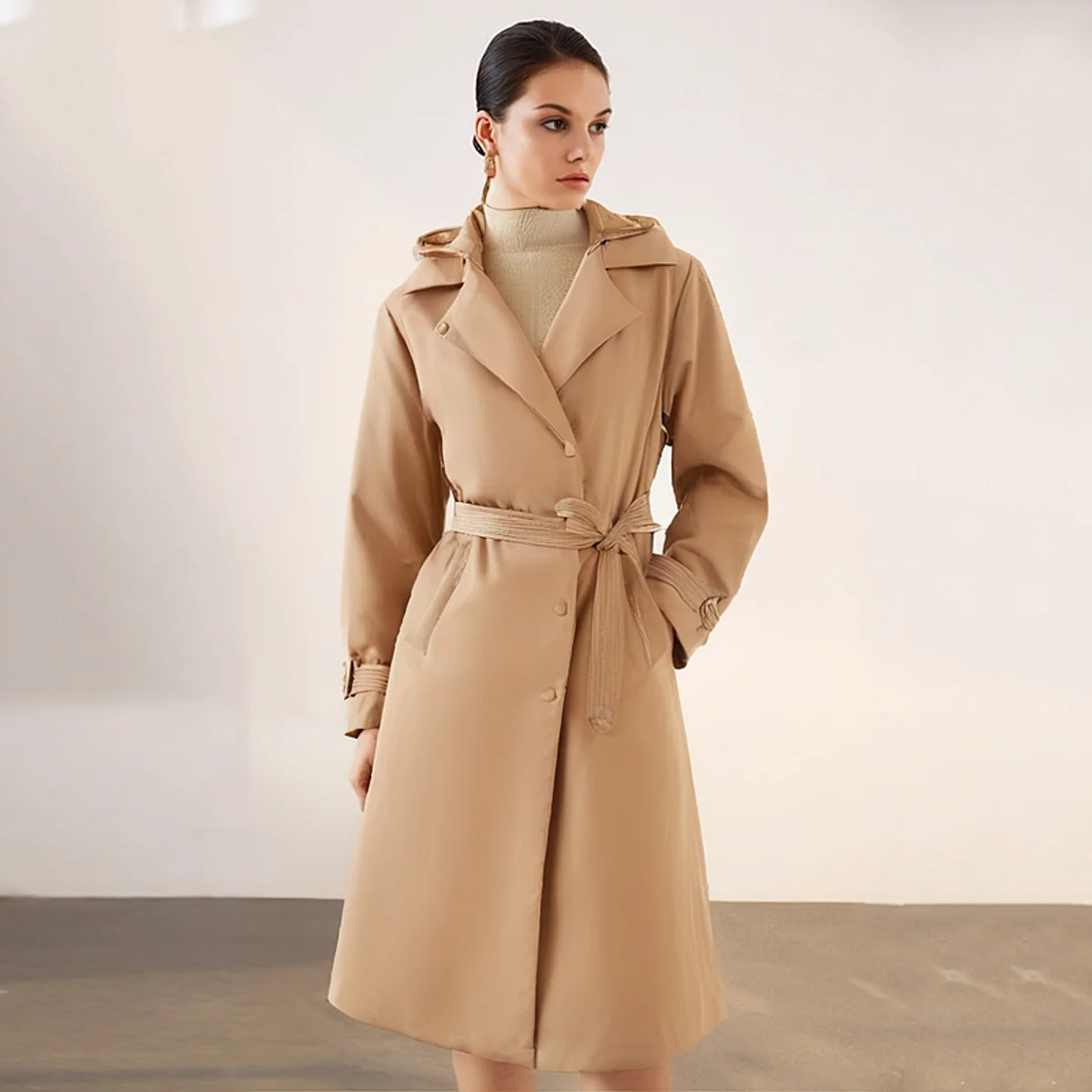 K1990X Luxury women's clothing winter 90% white goose down coats Long ...