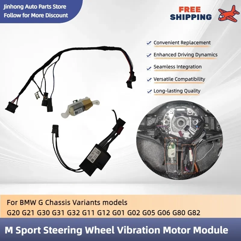Steering wheel vibration motor module for BMW G-series models G20,G21 ...