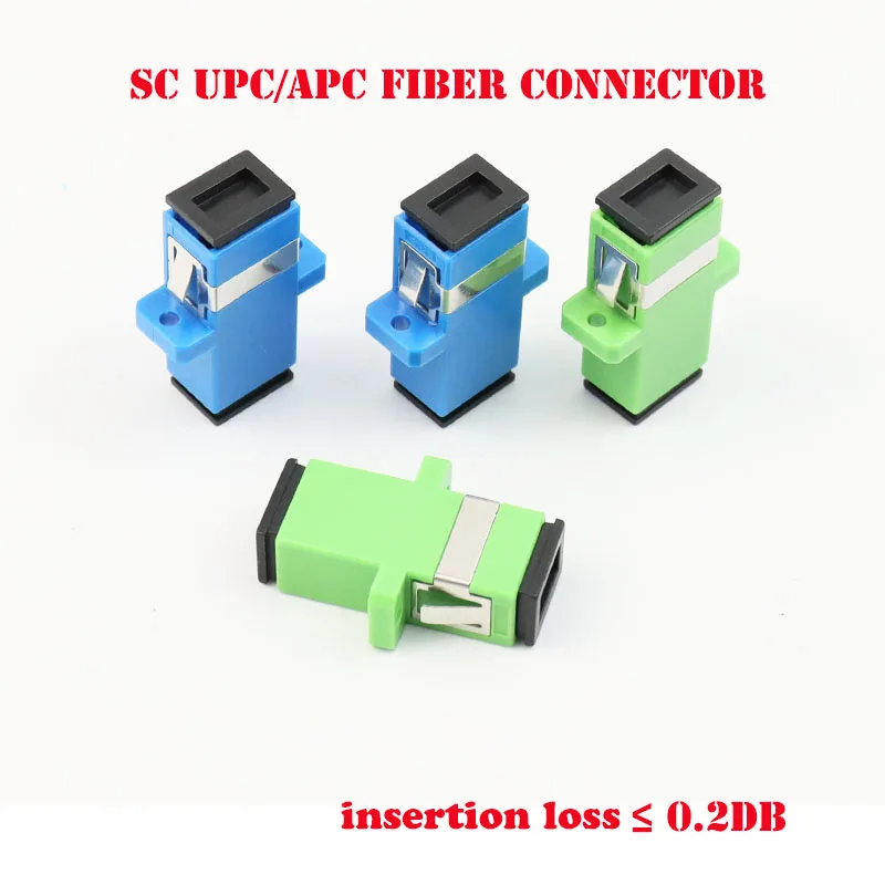 10pcs-lot-Fiber-Optic-Connector-Adapter-SC-UPC-SM-Flange-Singlemode ...