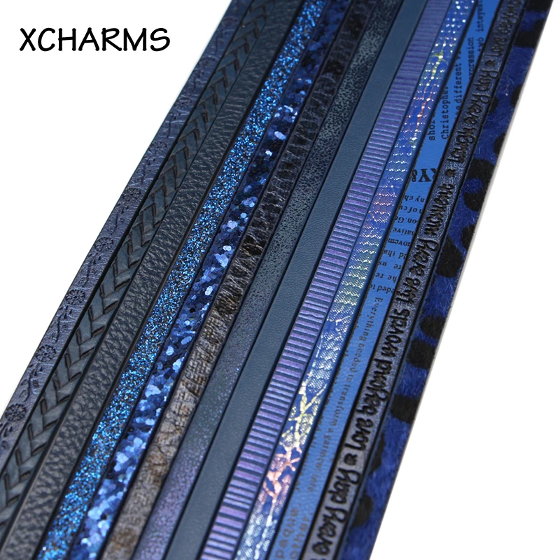 5mm Royal Blue Series Flat Pu Leather Cord & Rope Diy Jewelry Findings ...