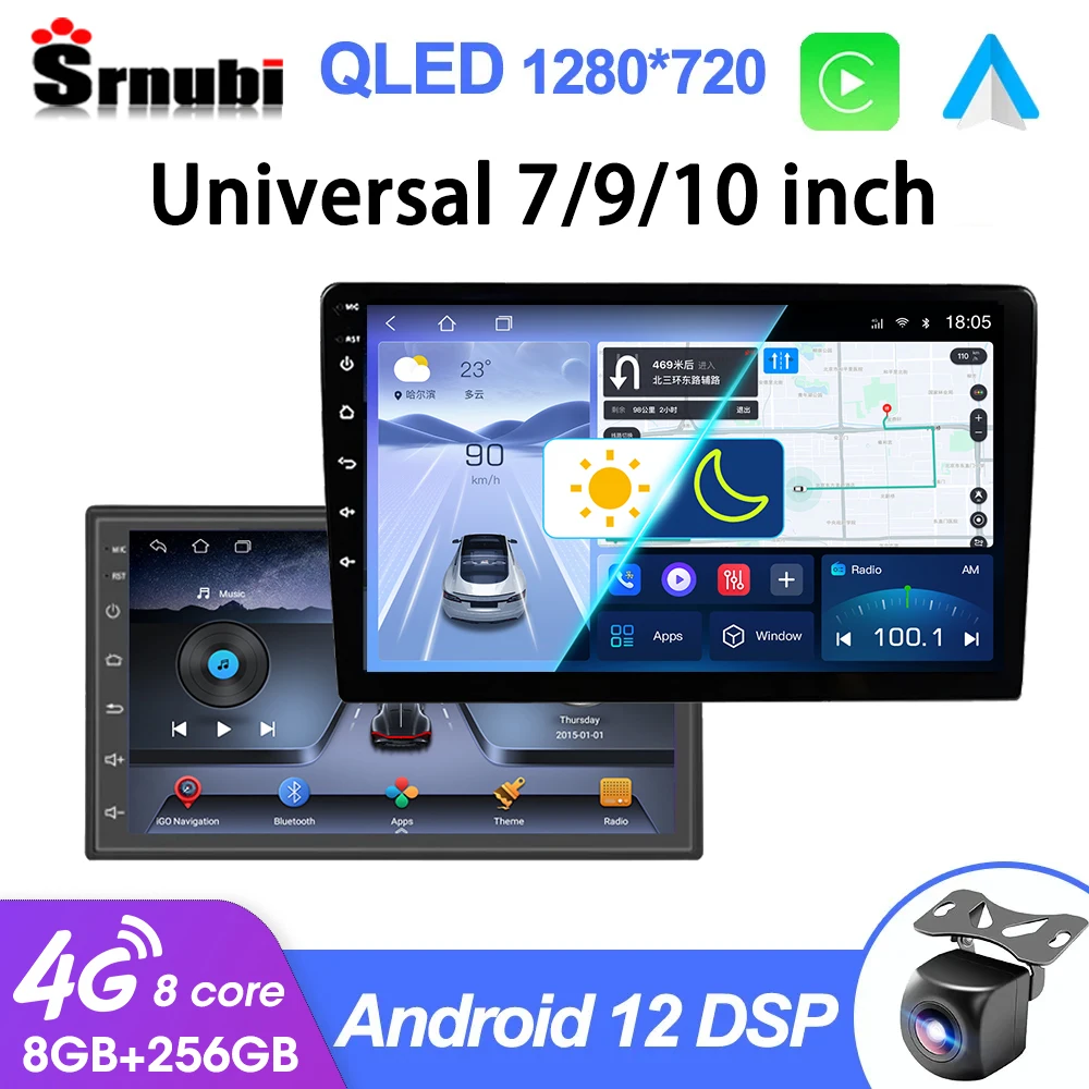 2-Din-7-9-10-Universal-Android-12-Car-Radio-Autoradio-32G-WIFI-GPS-Car ...