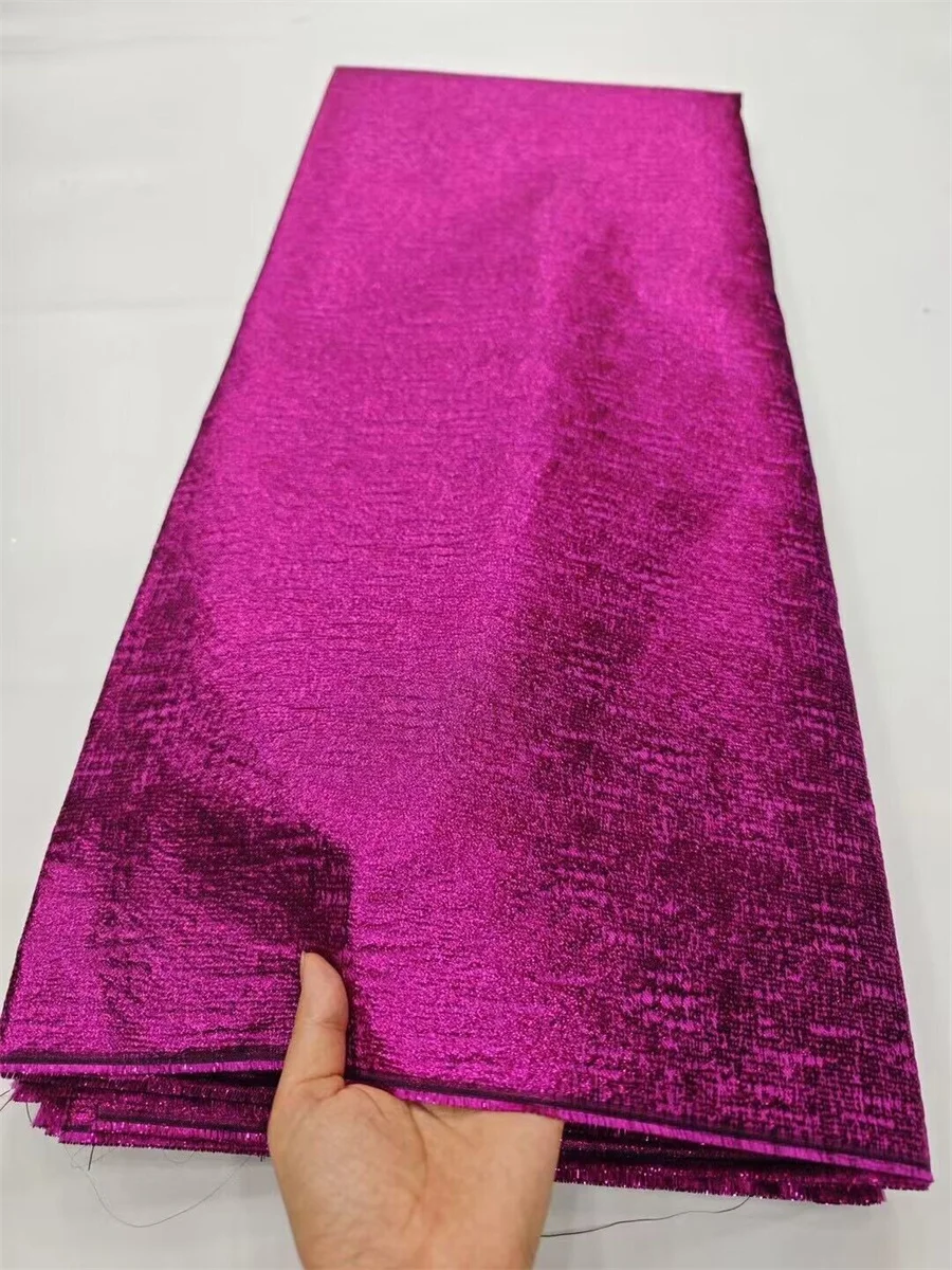 Fuchsia-African-Brocade-Jacquard-Fabric-Damask-Material-Nigerian ...
