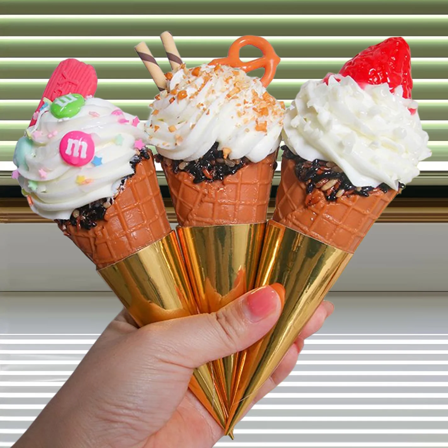 Artificial-Ice-Cream-Ball-Fake-Sweet-Cone-Decoration-Photography-Prop ...