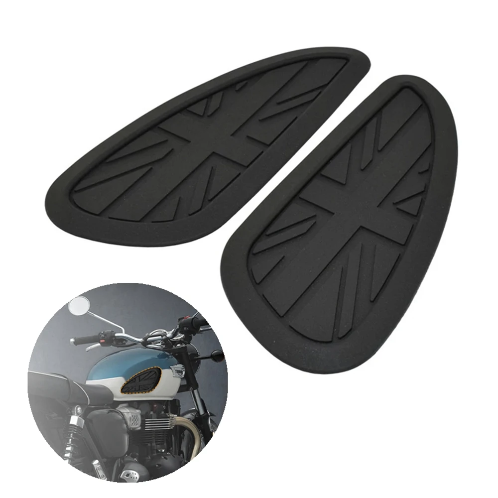 Universal Motorcycle Anti Slip Tank Pads Fuel Gas Knee Grip Traction