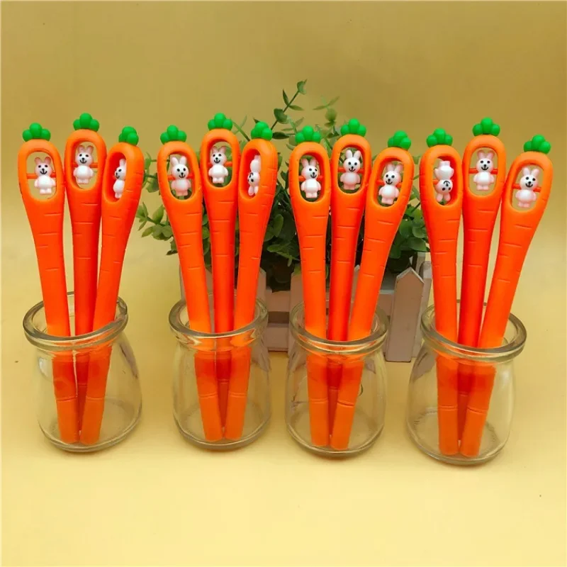 60-Pcs-Creative-Rotating-Radish-Rabbit-Soft-Rubber-Erasable-Gel-Pen ...