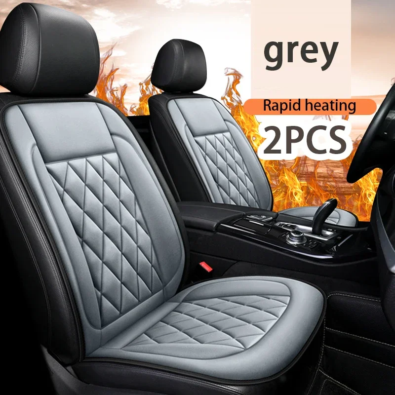 New-2PCS-Car-Winter-Seat-Set-Heating-12V-Driver-Seat-Cover-Car-Thermal ...