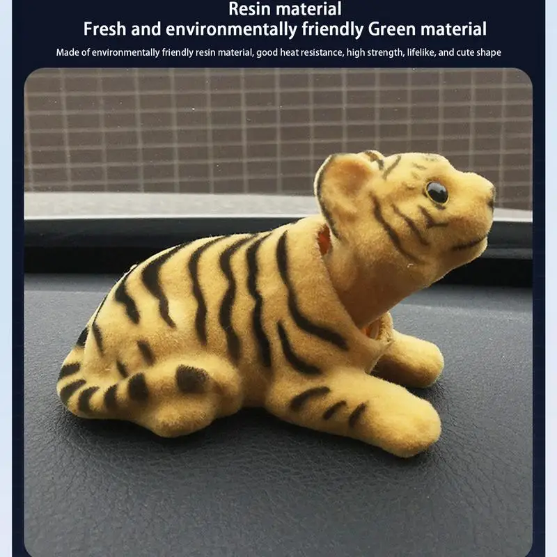 Resin Bobble Shaking Head Toy Shaking Head Tiger Ornament Shaking Head ...