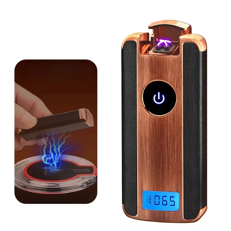 New-LCD-Wireless-Rechargeable-Lighter-Type-C-Rechargeable-Dual-Arc ...